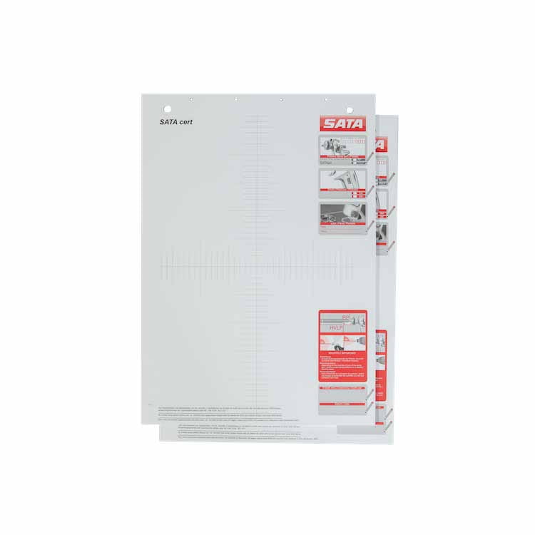 Spray pattern block with 25 sheets (packaging unit 2 pieces) [for SATA ...